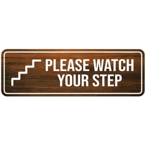 Circle Plus Watch Your Head Wall or Door Sign | Easy Installation ...