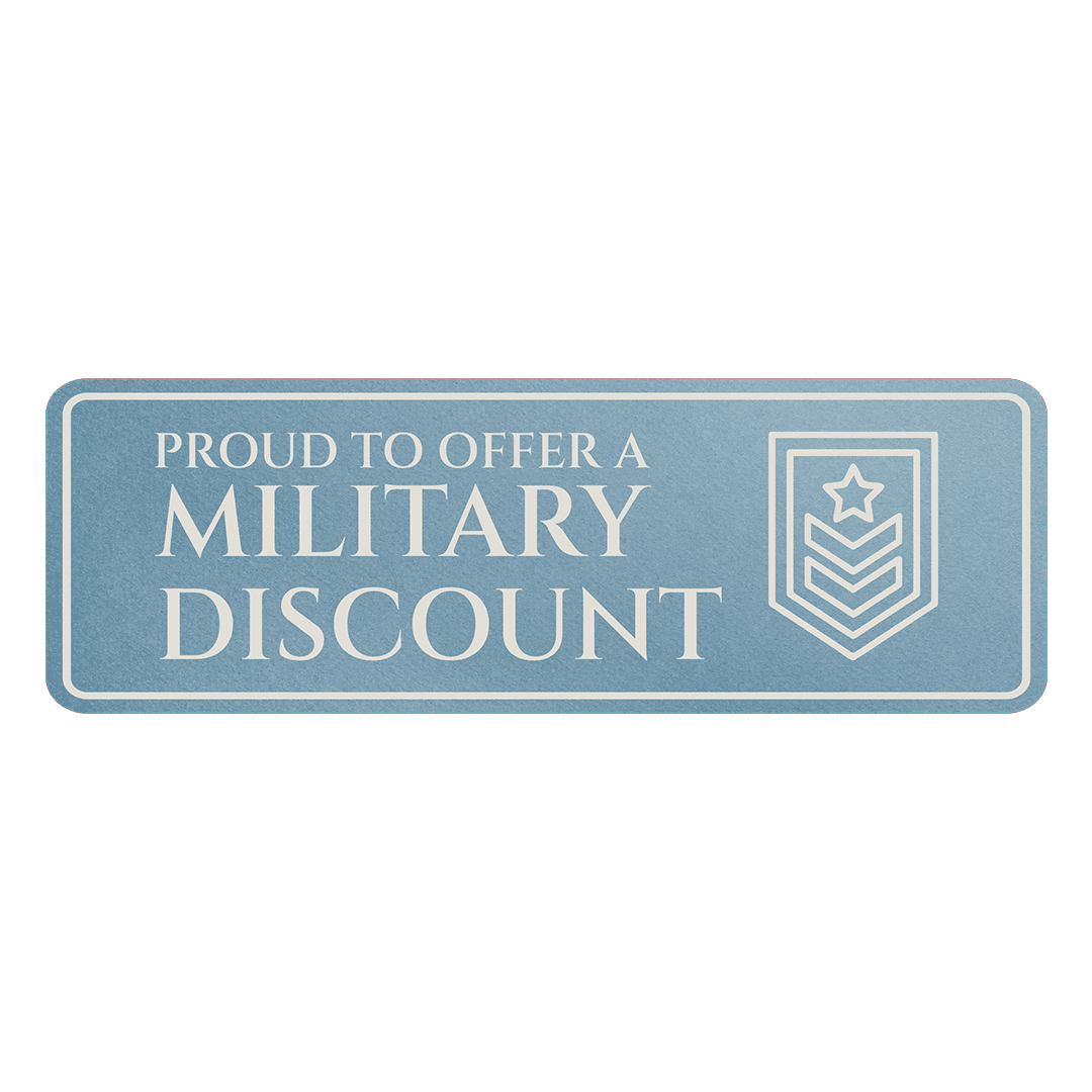 Standard Plus Proud to Offer A Military Discount Wall or Door Sign ...