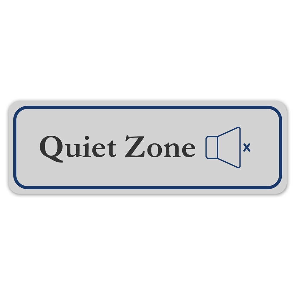 Standard Plus Quiet Zone Wall or Door Sign | Office Room Directions ...