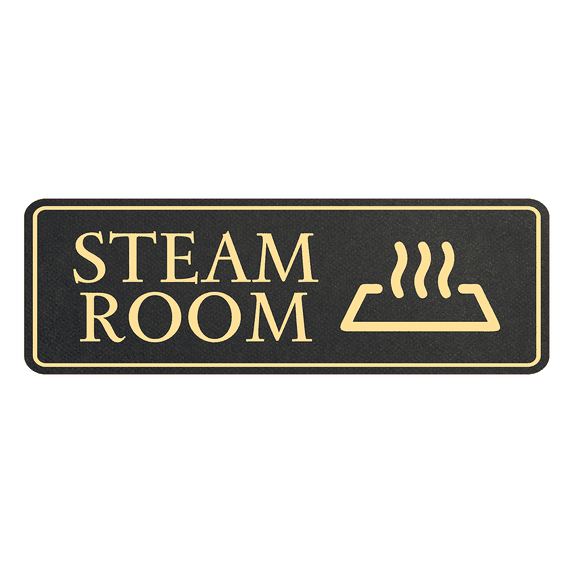 Standard Plus Steam Room Wall or Door Sign | Workplace Spa Signage ...