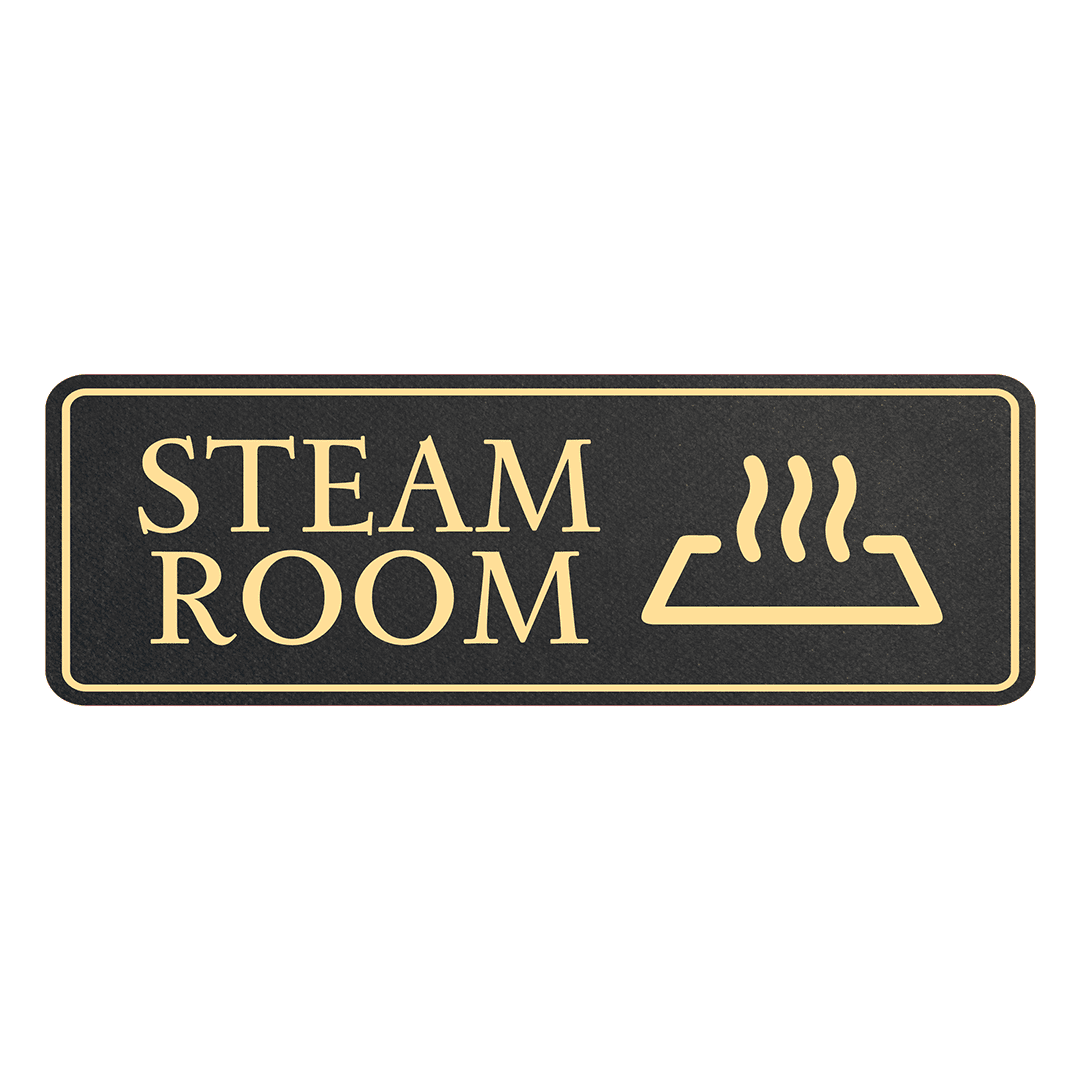 Standard Plus Steam Room Wall or Door Sign | Workplace Spa Signage - X ...
