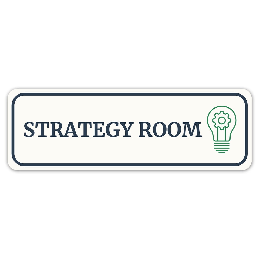 Standard Plus Strategy Room Wall or Door Sign | Office Room Directions ...