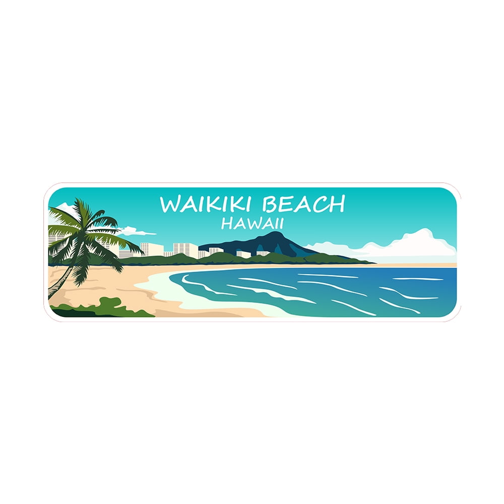 Standard Plus Waikiki Beach, Hawaii Wall or Door Sign | Famous US ...