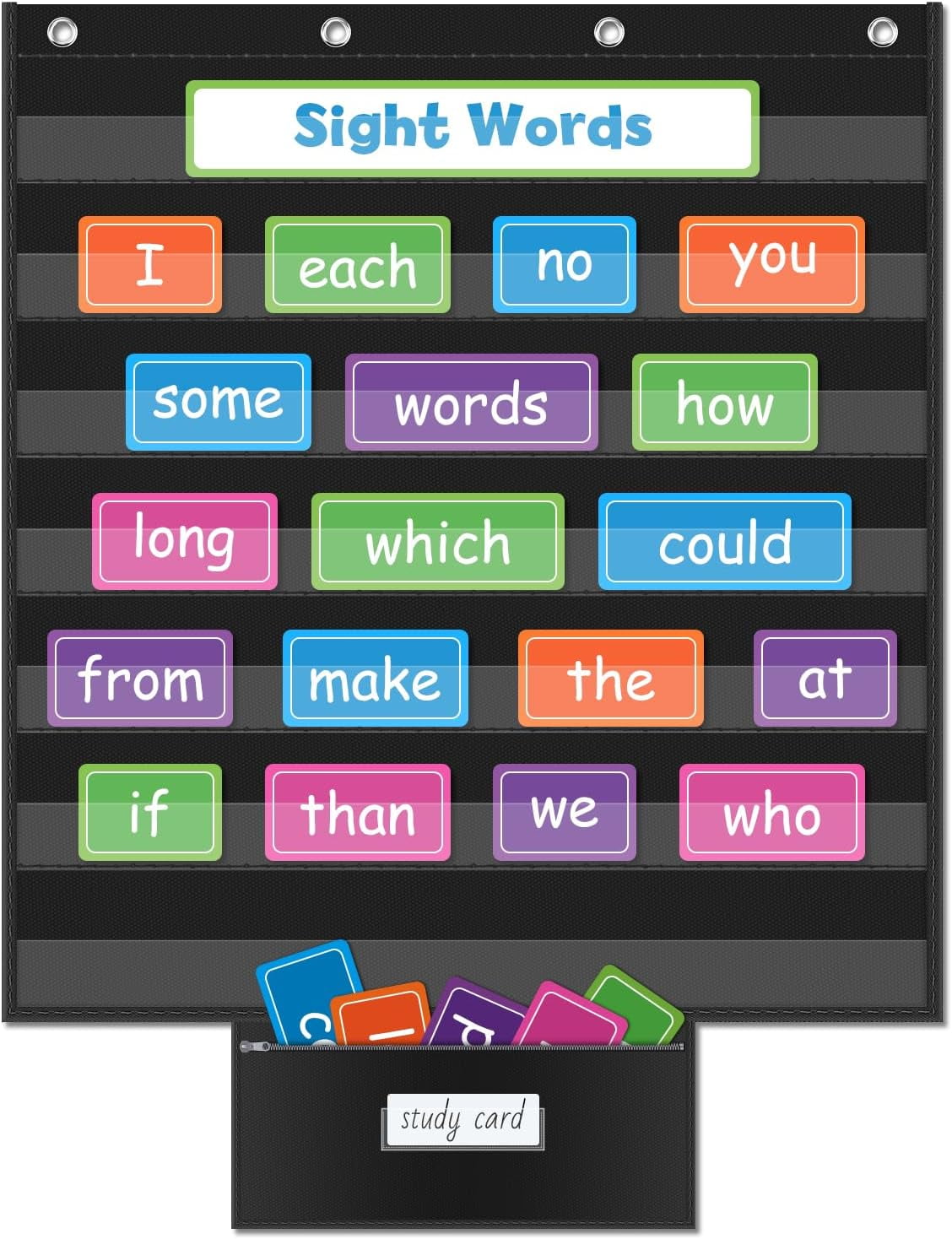 Standard Pocket Charts for Classroom, Interactive and Versatile Pocket ...