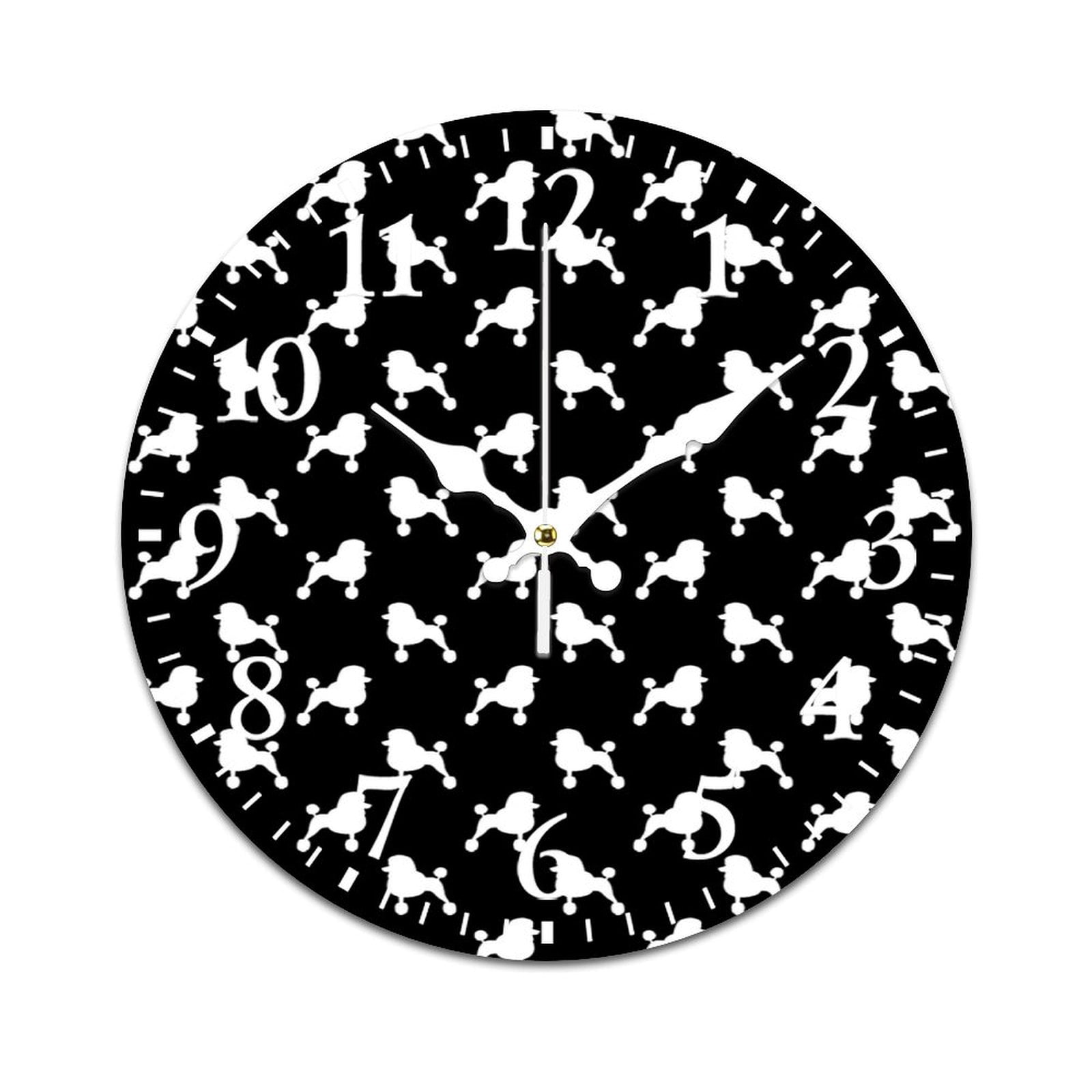 Standard Poodle Silhouette with Fancy Haircut Wall Clock Modern Design ...