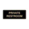 Standard Private Restroom Sign(Black Gold) - Medium - Walmart.com