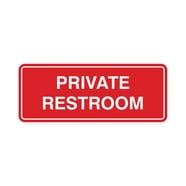Square Restroom Sign (Navy Blue/Gold) - Medium - Walmart.com