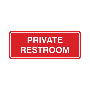Square Restroom Sign (Navy Blue/Gold) - Medium - Walmart.com