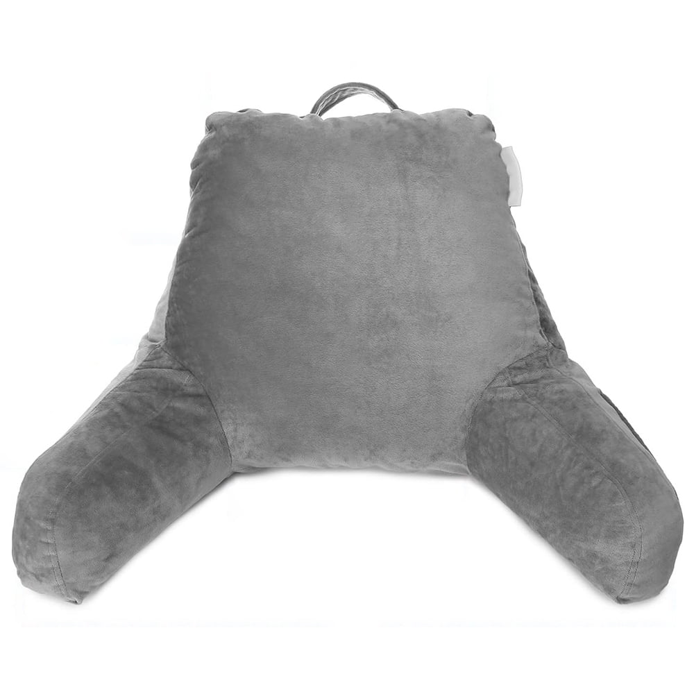 Standard Reading Pillow, Velvet Back Pillow with Compact Laptop Lap ...
