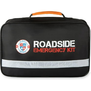 First Secure 90-Piece Car Emergency Roadside & First Aid Kit ...
