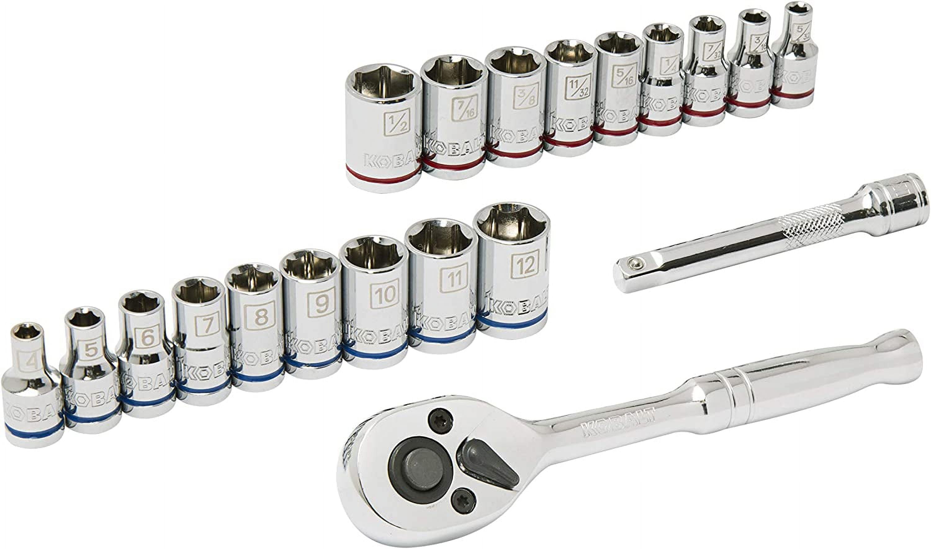 Standard (SAE) and Metric Mechanic's Tool Set with Hard Case - Walmart.com