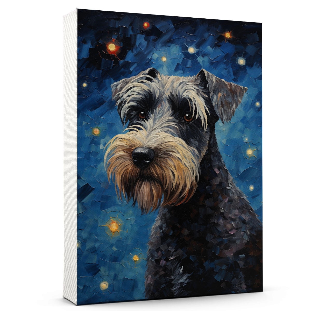 Standard Schnauzer Canvas Wall Art Print, Dog Artwork Poster for ...