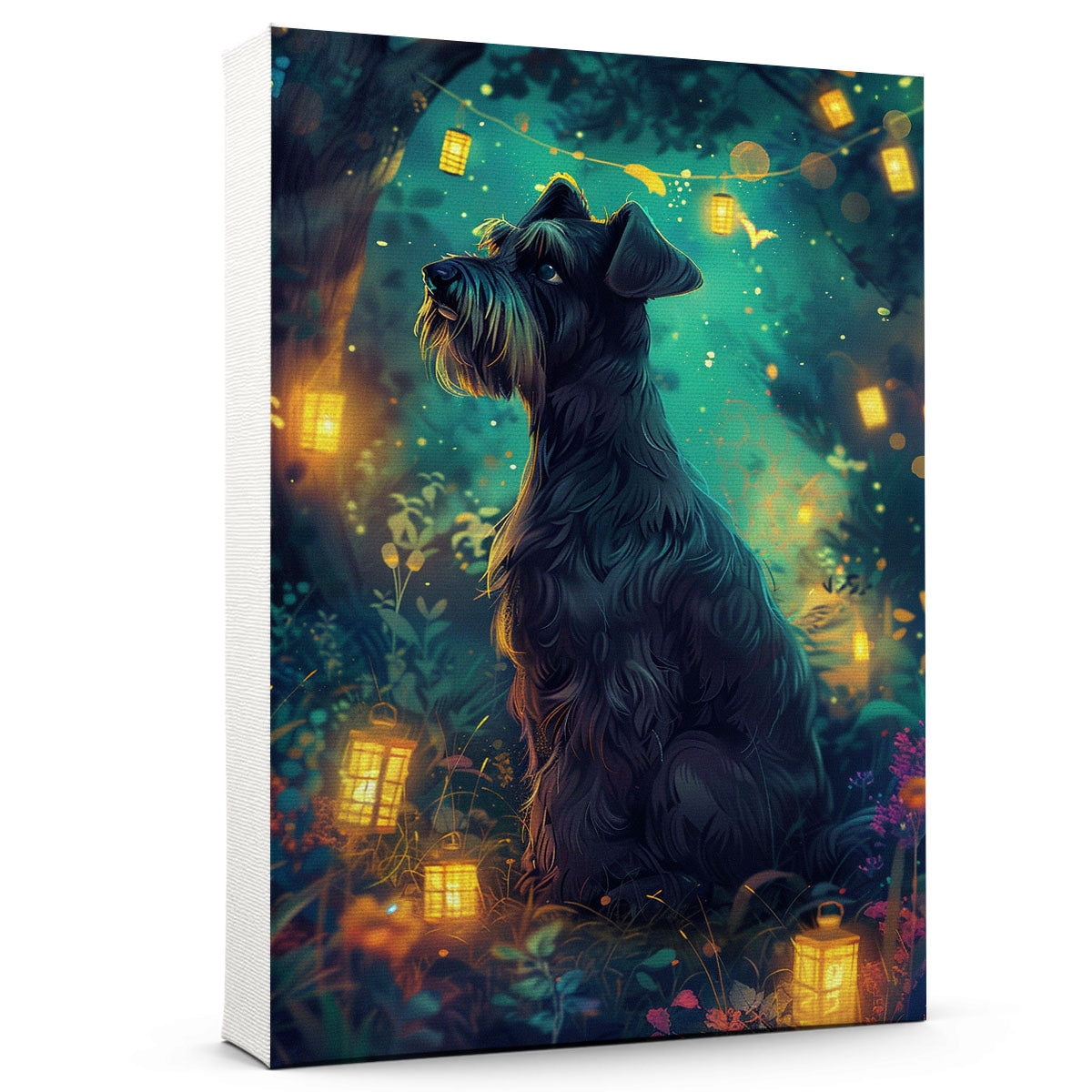 Standard Schnauzer Dog Poster Unframe Wall Art & Decor , Standard ...