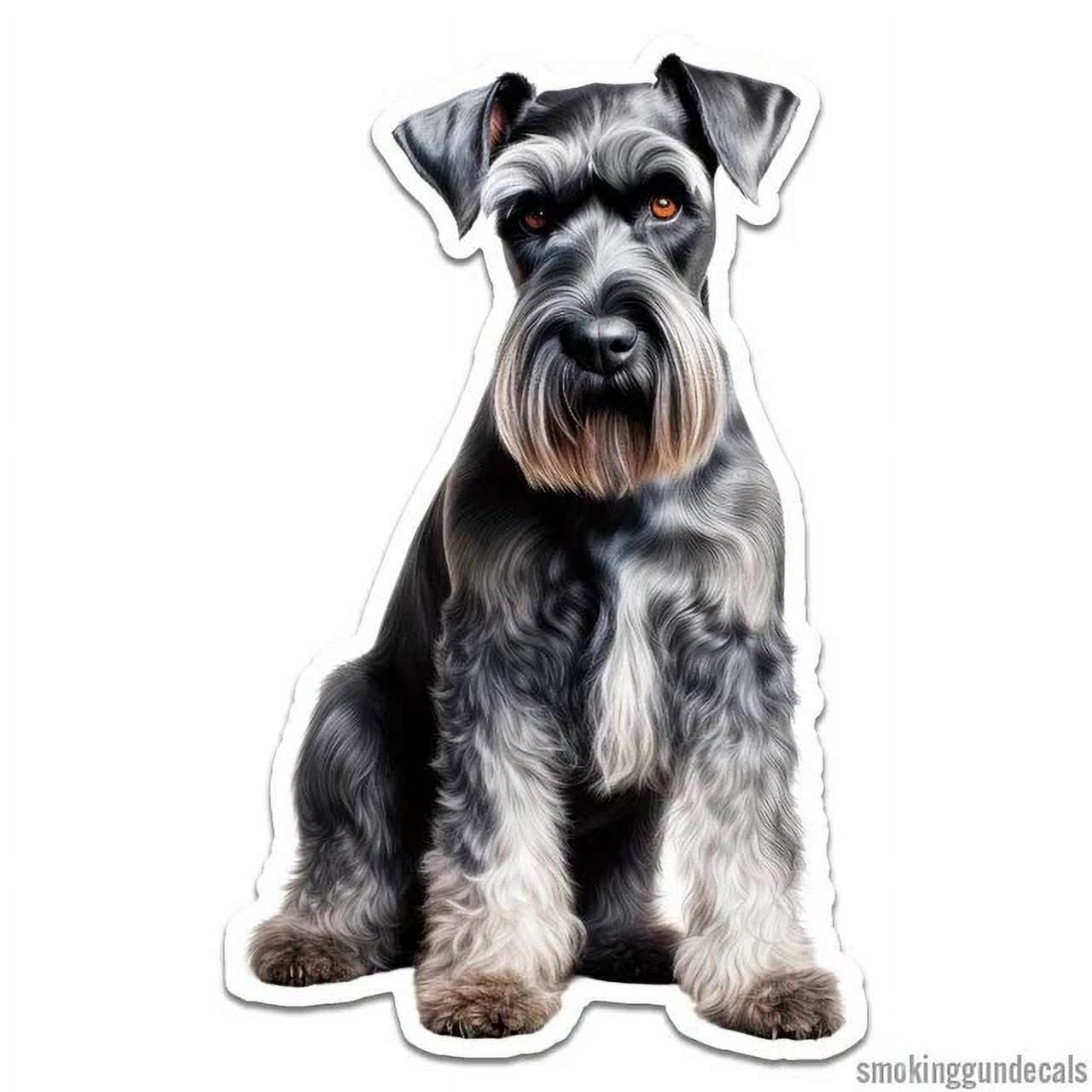 Standard Schnauzer Sticker Indoor Outdoor Phone Decal Water Bottle ...