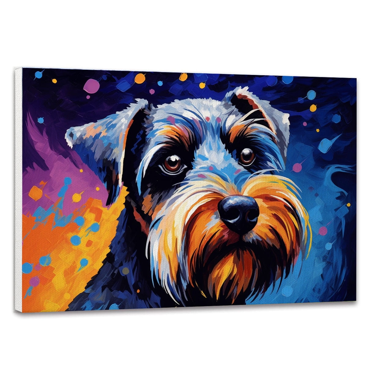 Standard Schnauzer Watercolor Poster Canvas Wall Art for Home/Office ...