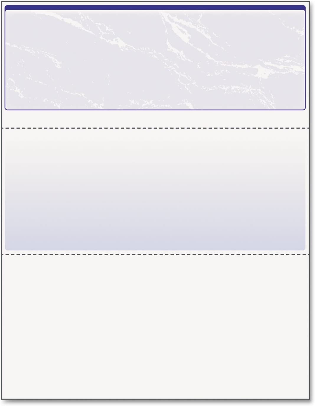 Standard Security Check, Blue Marble Top, 11 Features, 8 1/2 x 11, 500 ...