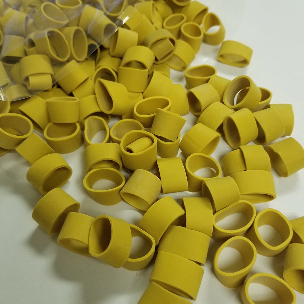 Standard/Shipper Lobster Claw Bands, 1 LB Bag (About 350 PCS.), Yellow ...