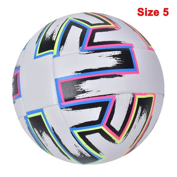 Standard Size 5 Soccer Balls Team Match Group Training PU High Quality ...