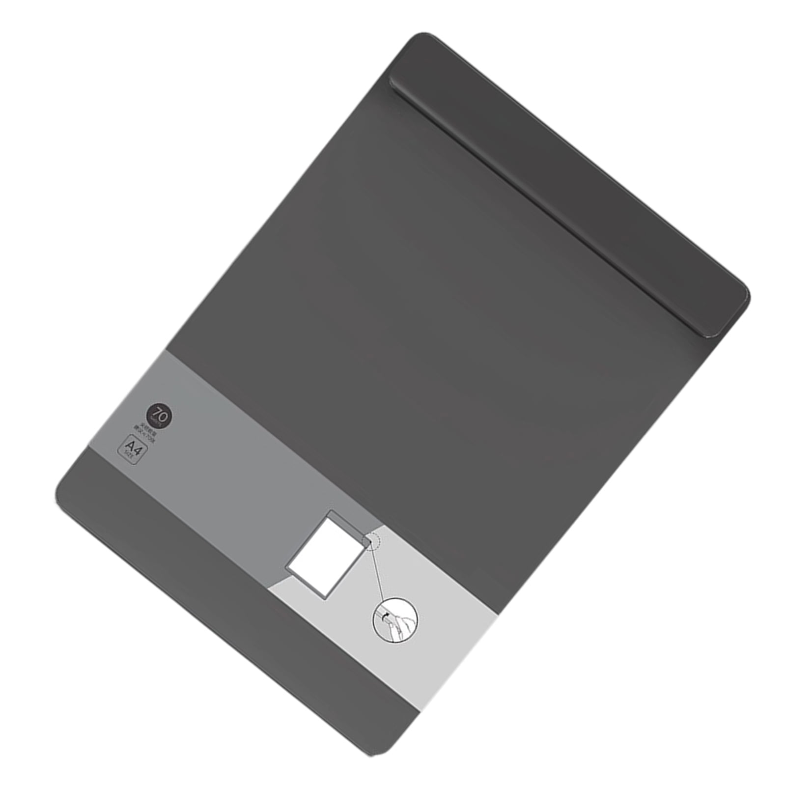 Standard Size Clipboard with Long Widen Plastic Paper Clamp 12.4x8 ...