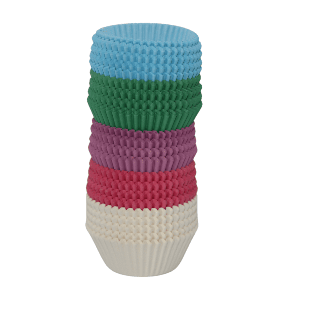 Standard Size Cupcake Liners – Multiple Color RAINBOW Themed Paper ...