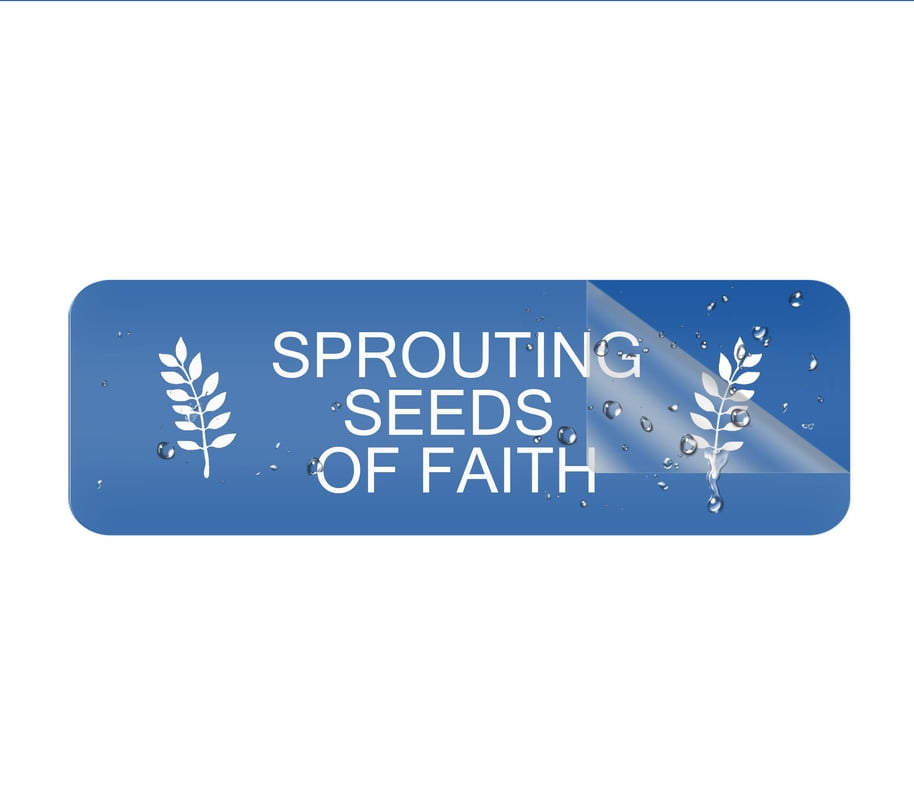 Standard Sprouting Of Faith Sign Easy Installation Durable Construction Religious Greetings ...