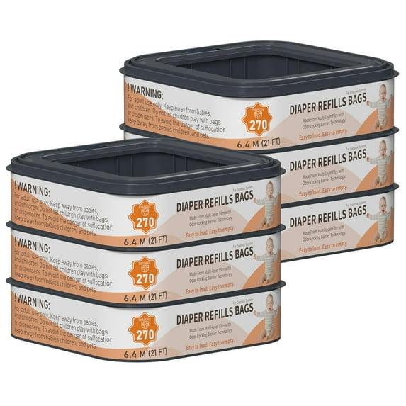 Standard Square Refills Disposal Bags Refill Compatible with Diaper ...