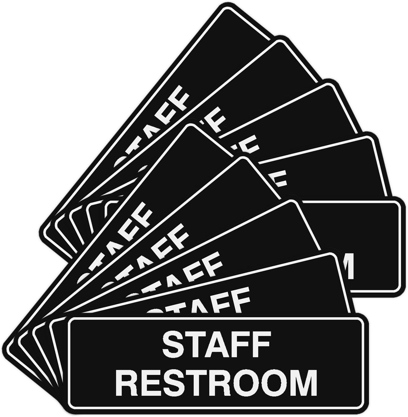 Standard Staff Restroom Sign - Easy Installation | Durable Wall or Door ...