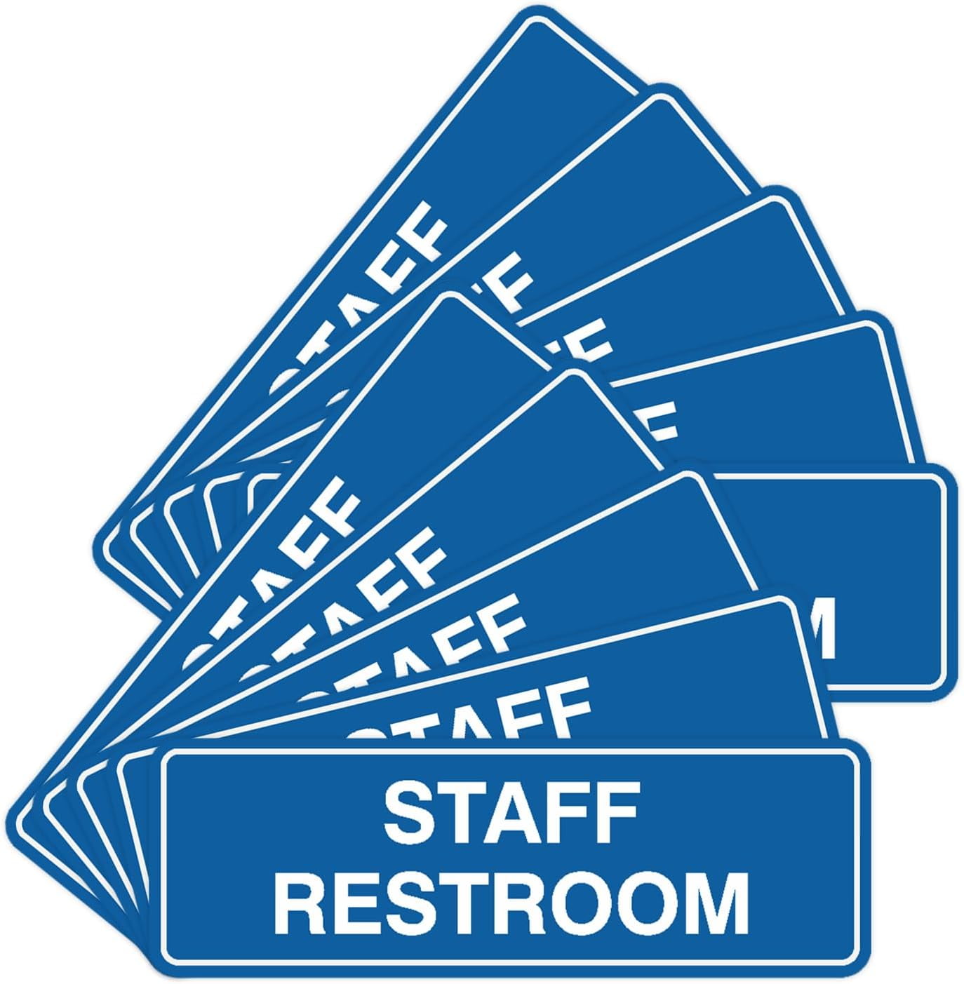 Standard Staff Restroom Sign - Easy Installation | Durable Wall or Door ...