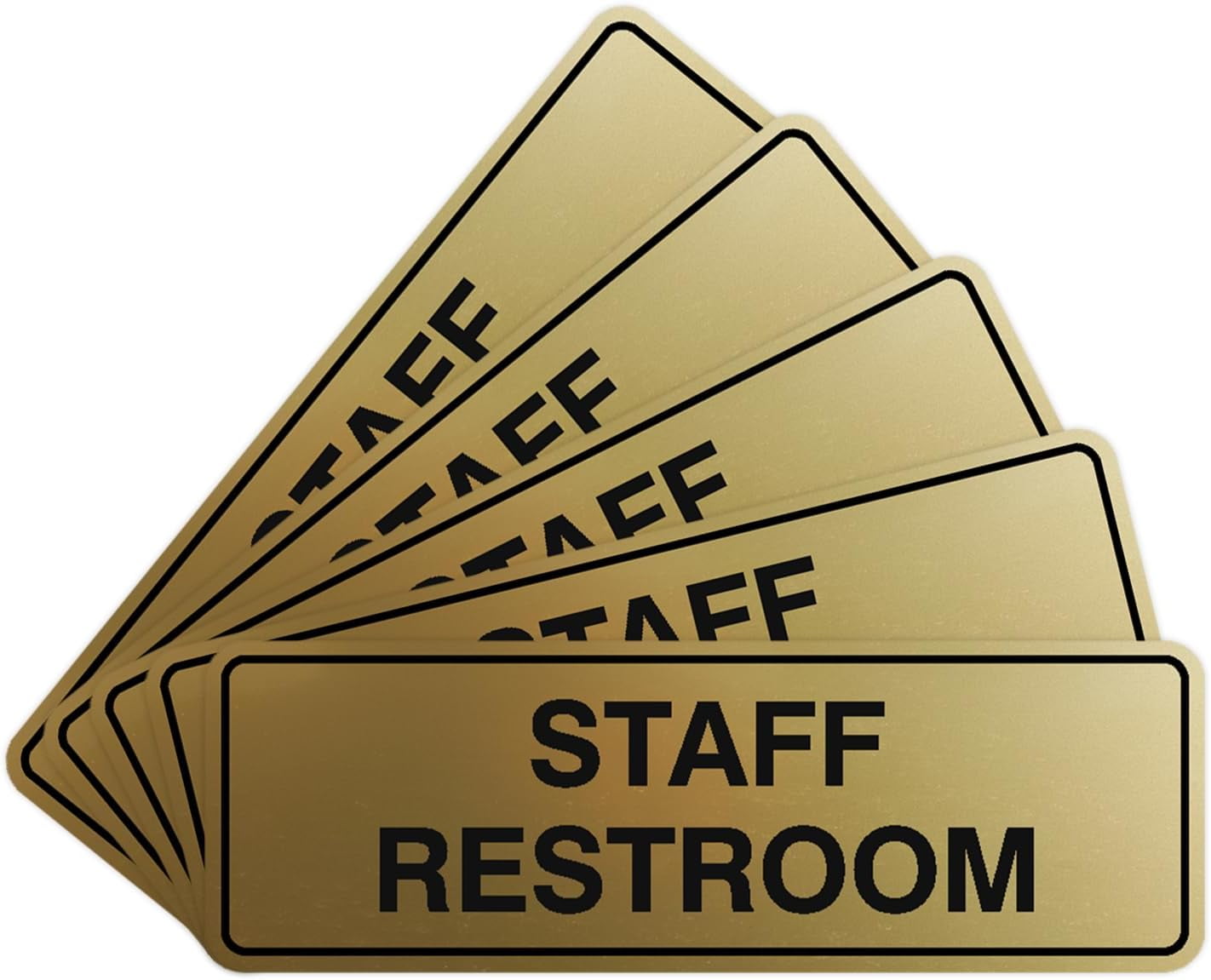 Standard Staff Restroom Sign - Easy Installation | Durable Wall or Door ...