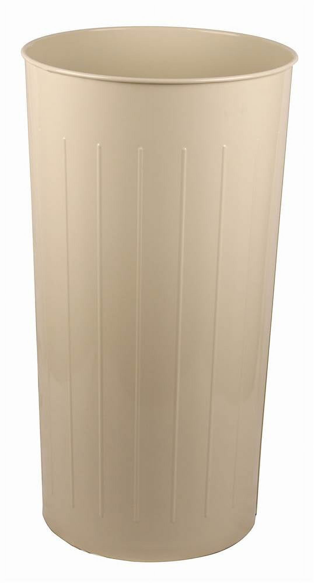 Standard Tall Round Wastebasket - Set of 3 (Almond) - Walmart.com