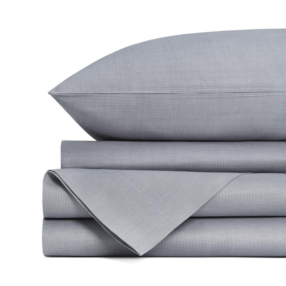 Standard Textile - Sateen Sheet Set (Centium Satin), Navy, Full ...