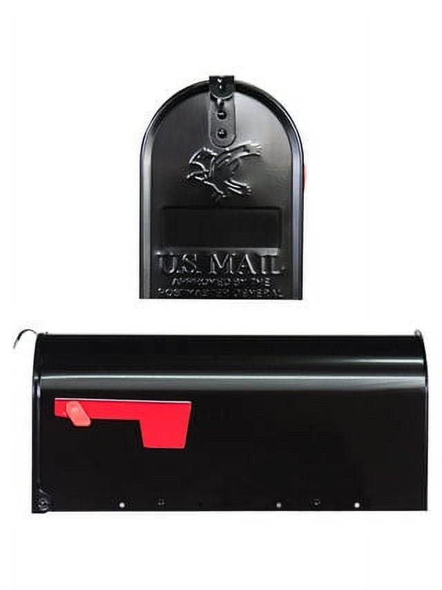 Imperial Mailbox Systems Black Cast Aluminum 1-Slot Mailbox, SOLAR BOX ...