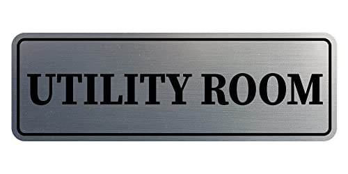 Standard Utility Room - Sign Brushed Silver - Large (5 Pack) - Walmart.com
