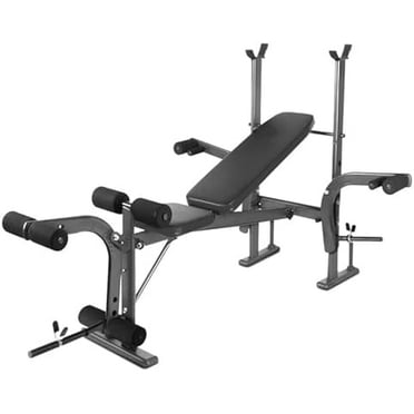 IRONMAN Triathlon X-Class Olympic Weight Bench with Detachable Leg Hold ...