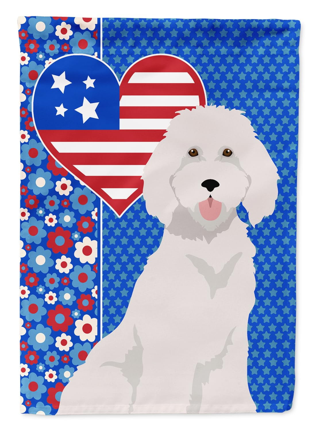Standard White Poodle Garden Flag Mailbox Flag Decorative Yard Flag ...