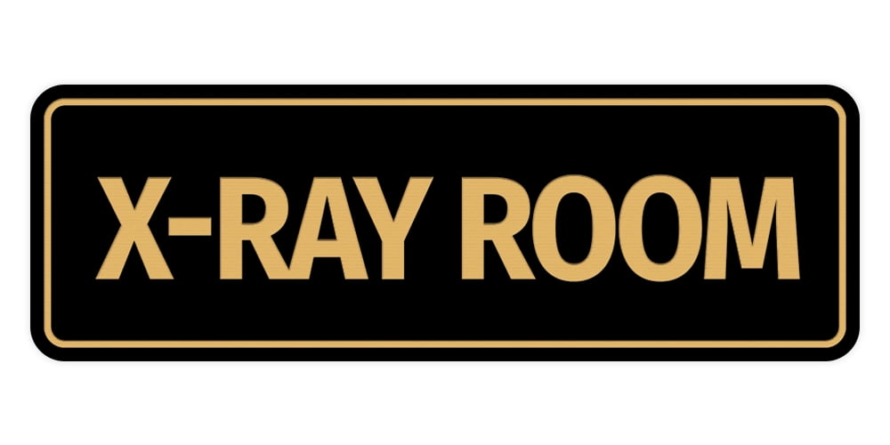 Standard X-Ray Room Sign (Black Gold) - Large - Walmart.com