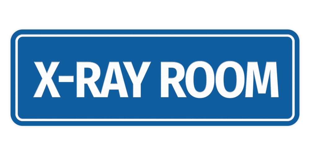 Standard X-Ray Room Sign (Blue) - Large - Walmart.com