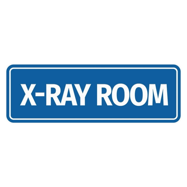 Standard X-Ray Room Sign (Blue) - Small - Walmart.com