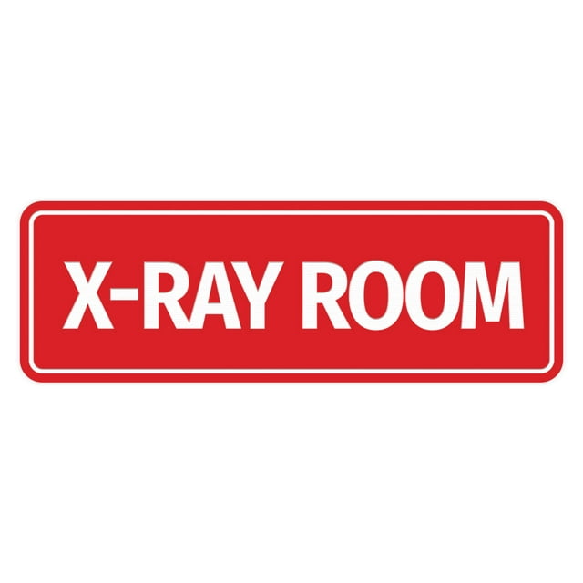 Standard X-Ray Room Sign (Red) - Medium - Walmart.com