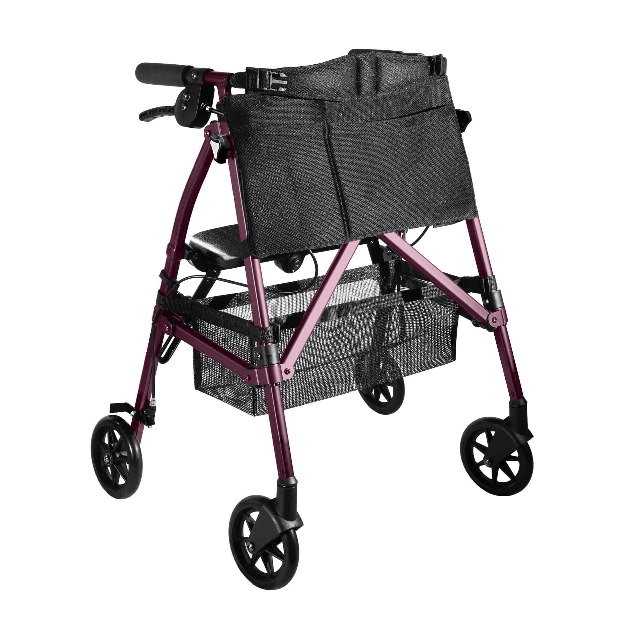 Stander EZ Fold-N-Go Rollator, Foldable Travel Walker for Elderly ...