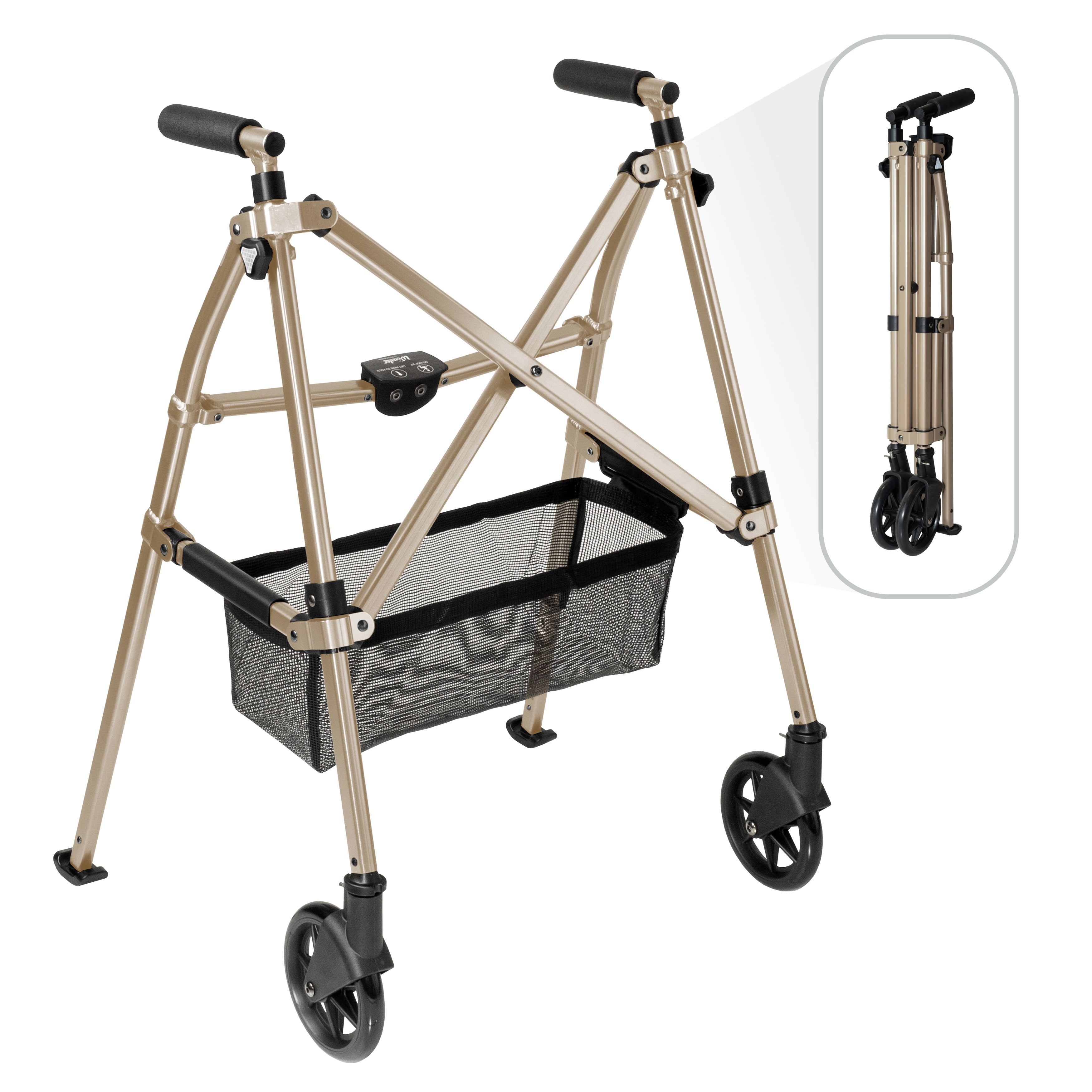Stander Wonder Walker Plus, Lightweight Folding Rolling Walker for ...