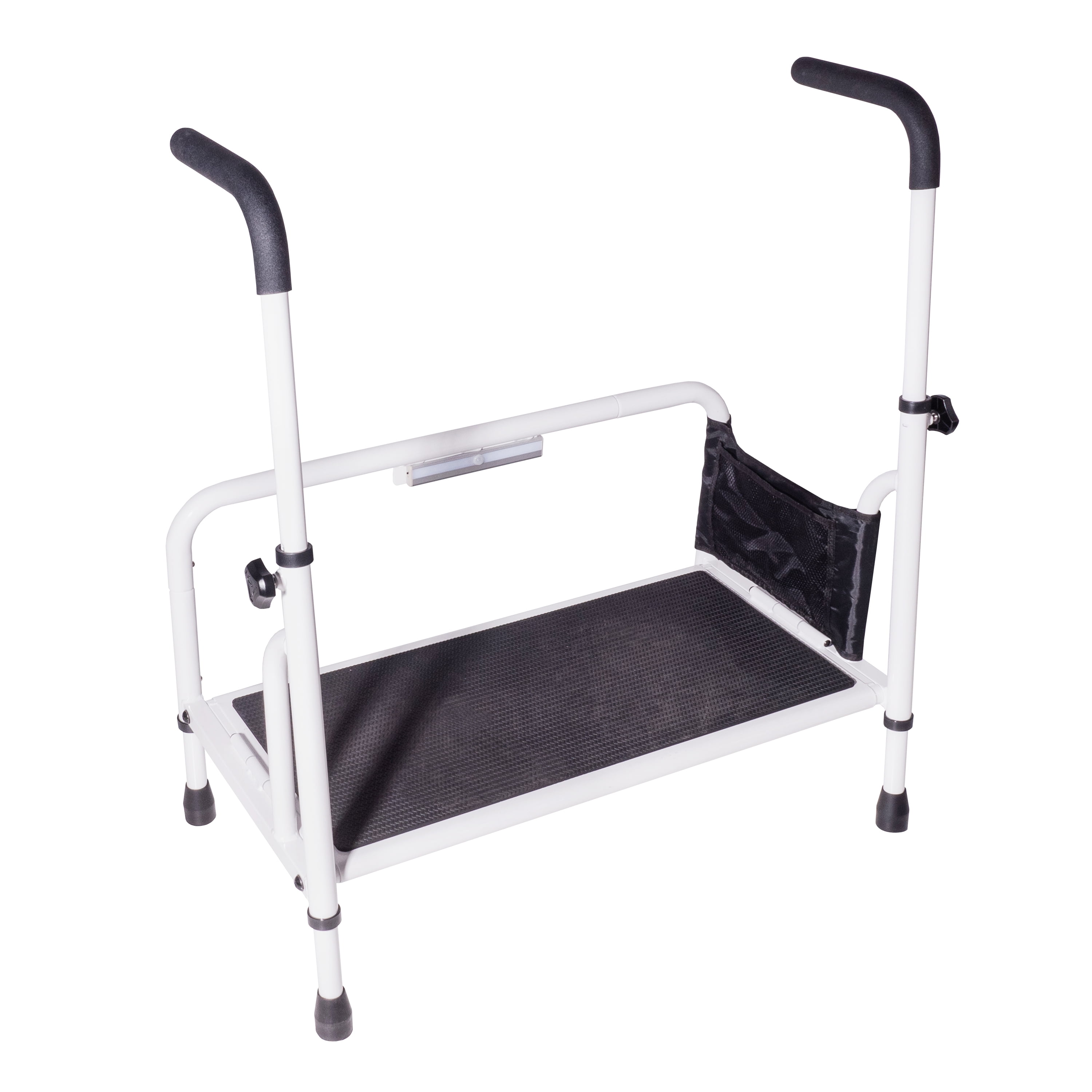 Stander Step Stool, Bed Step with Adjustable Hand Rails for Seniors and ...