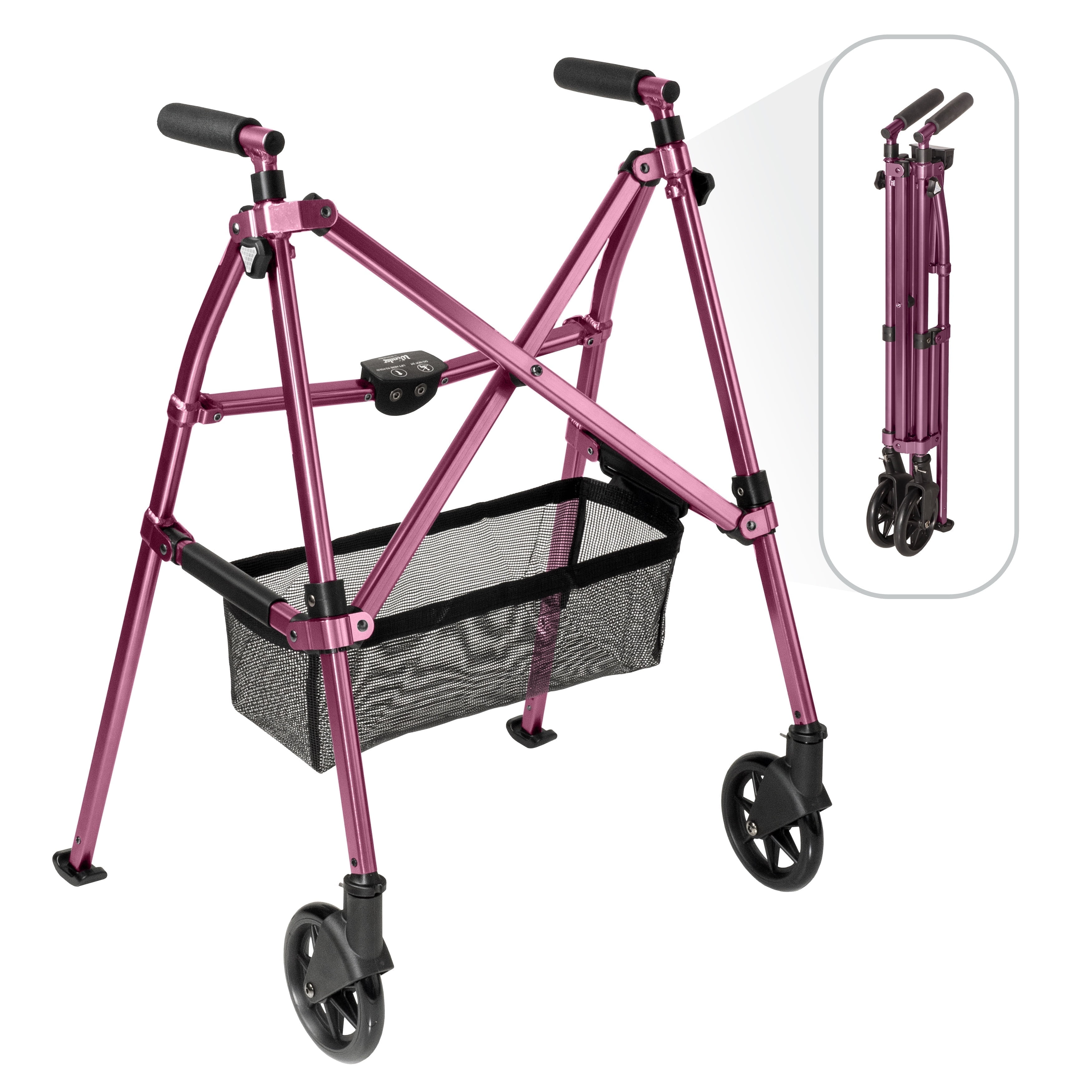Stander Wonder Walker Plus, Lightweight Folding Rolling Walker for ...
