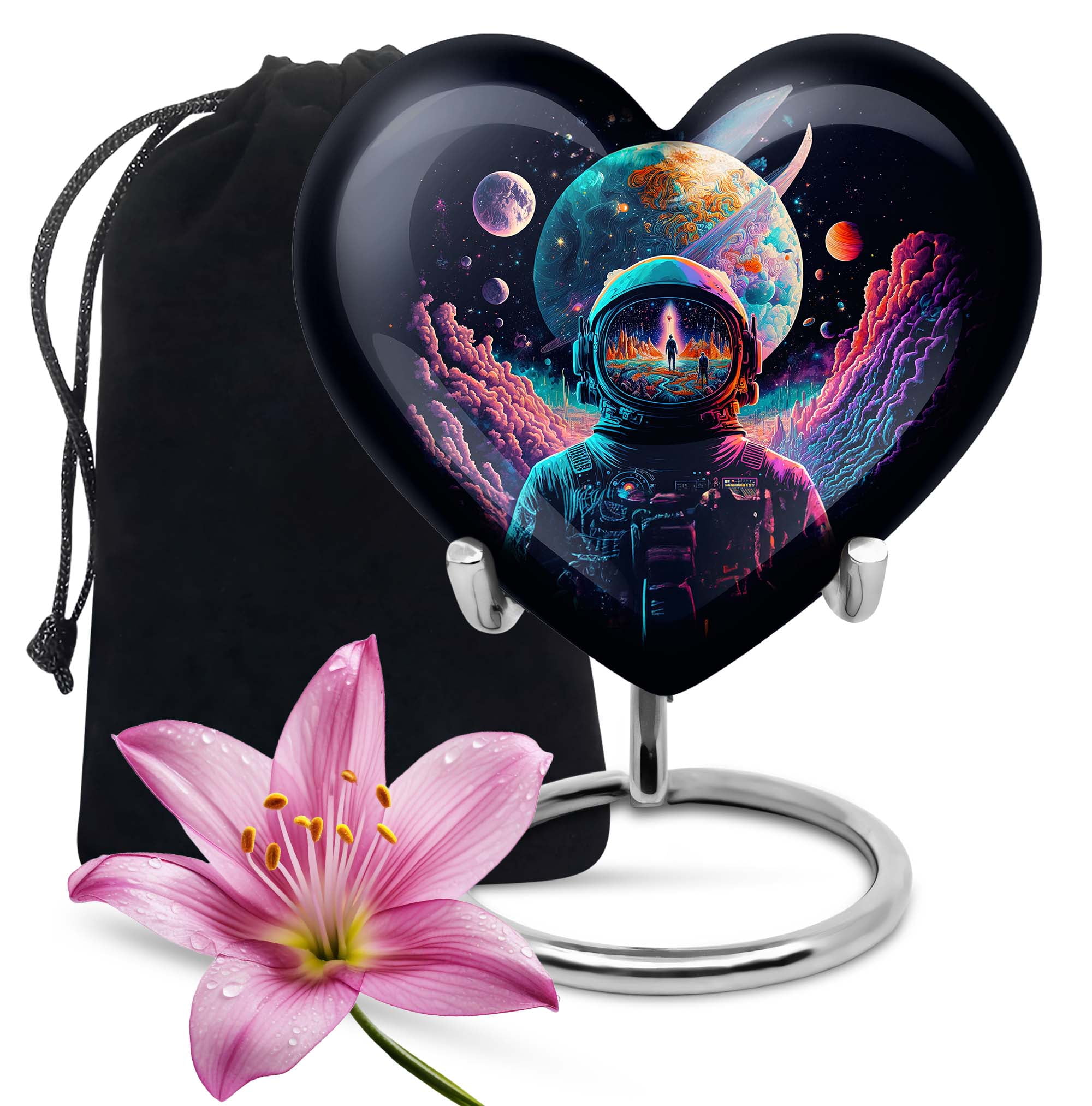 Standing Astronaut Large Urns For Ashes Adult Male - Memorial Urn For Human Ashes Adult Mother ...