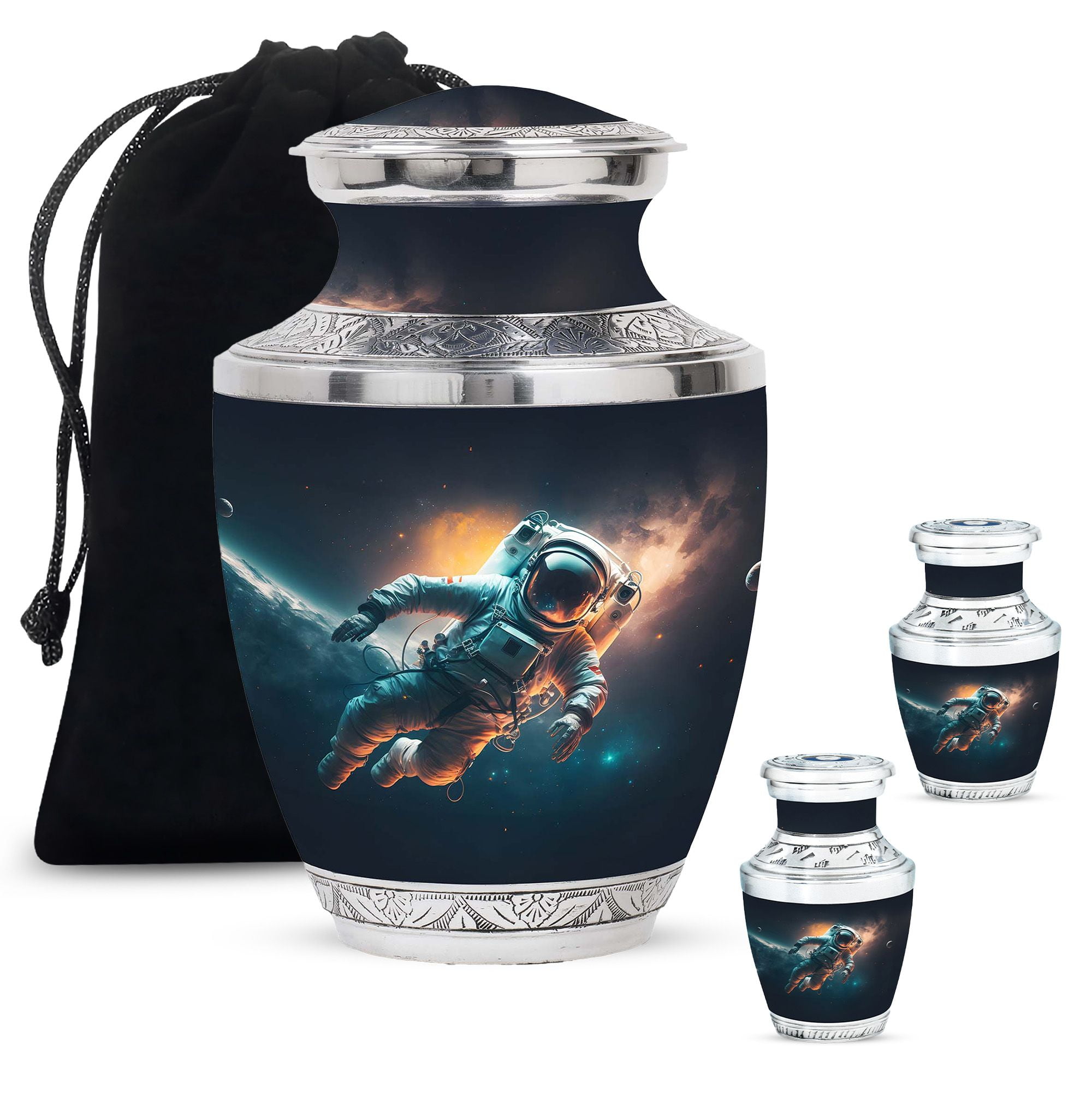 Standing Astronaut Large Urns For Ashes Dad And Mom - Tiny Memorial Urn For Ashes For Women ...