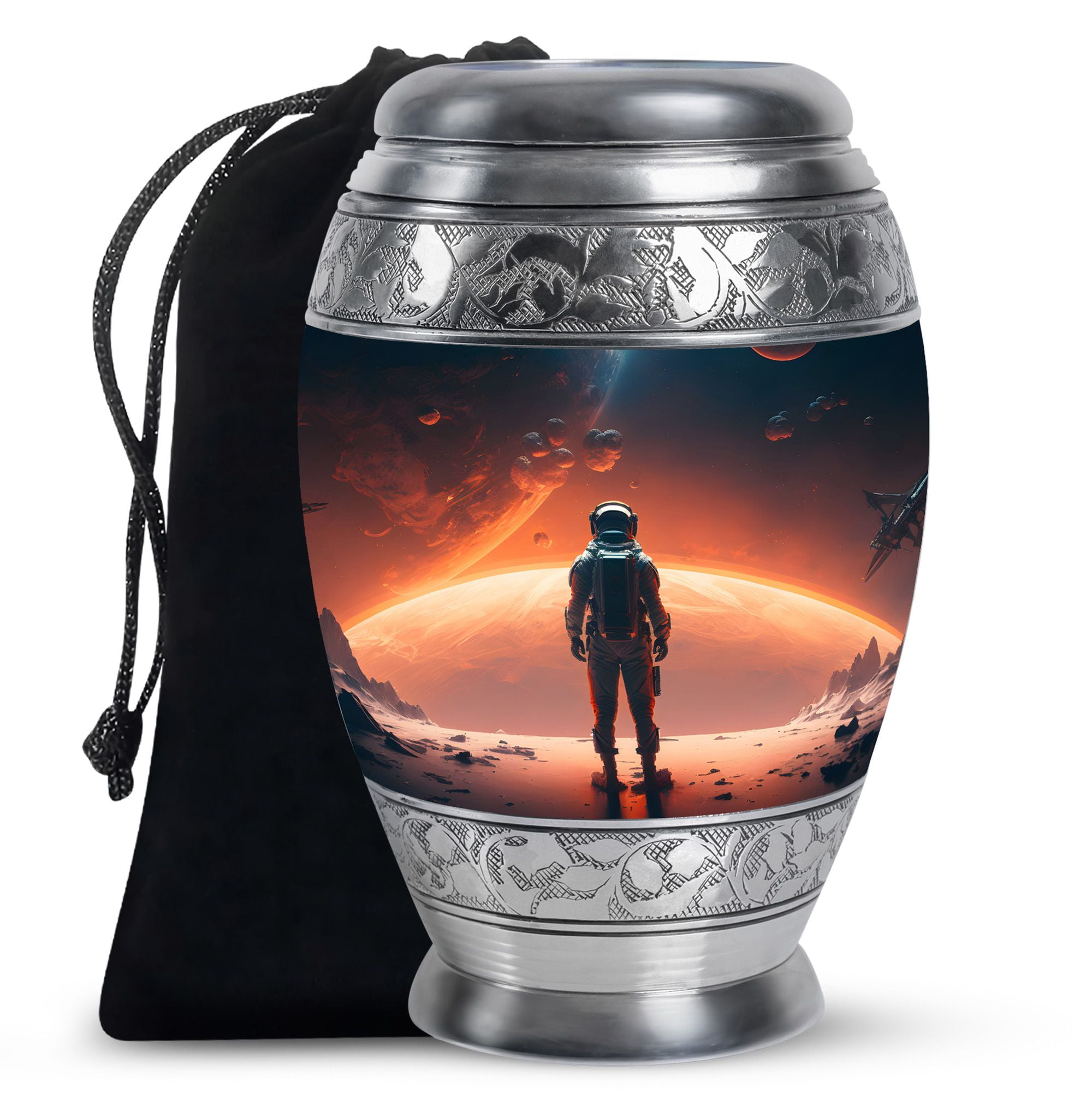 Standing Astronaut Urns For Ashes Adult Father - Cremains Urn For Human Ashes Adult Mom - Large ...