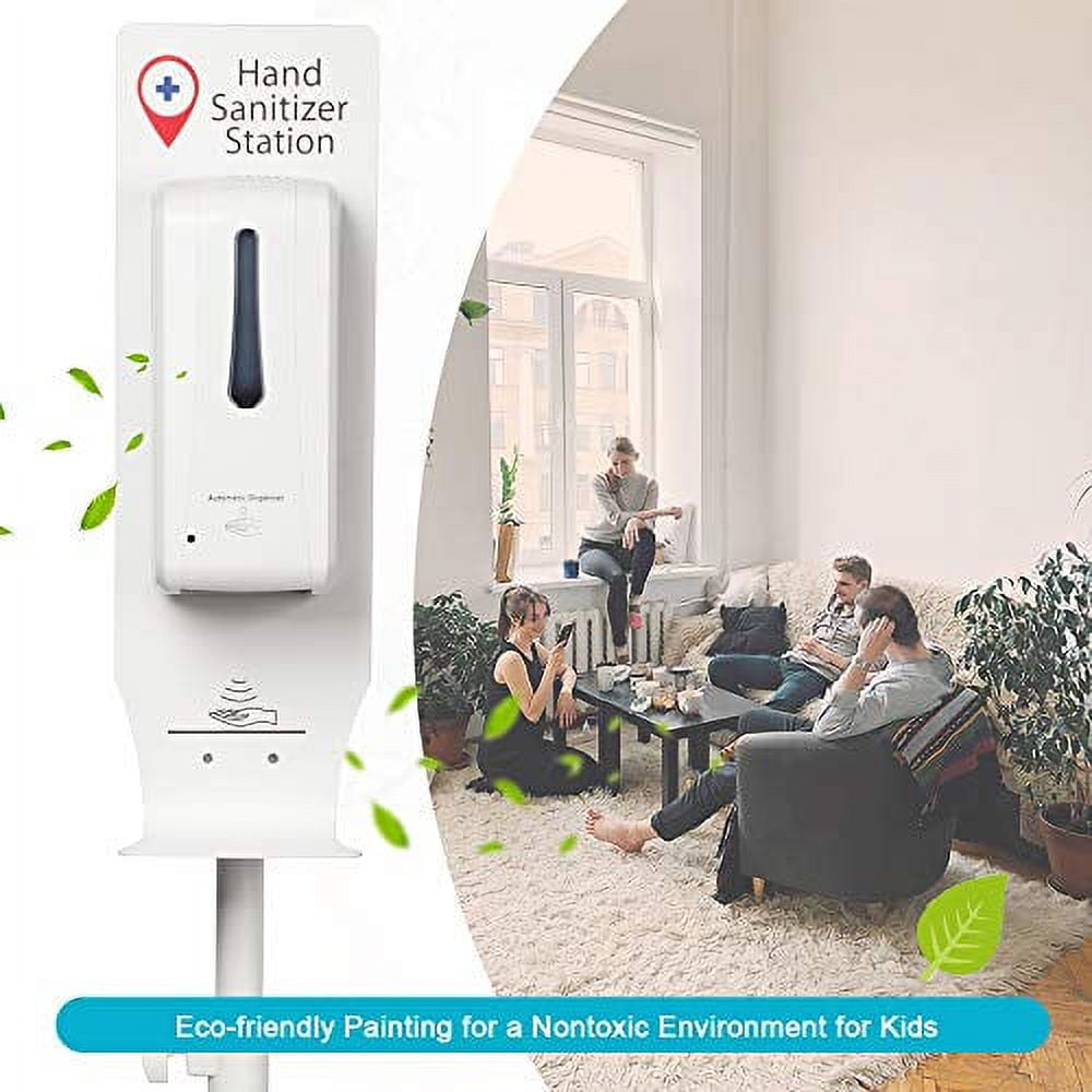 Standing Automatic Sanitizer Dispenser Movable Sanitizer Station with ...