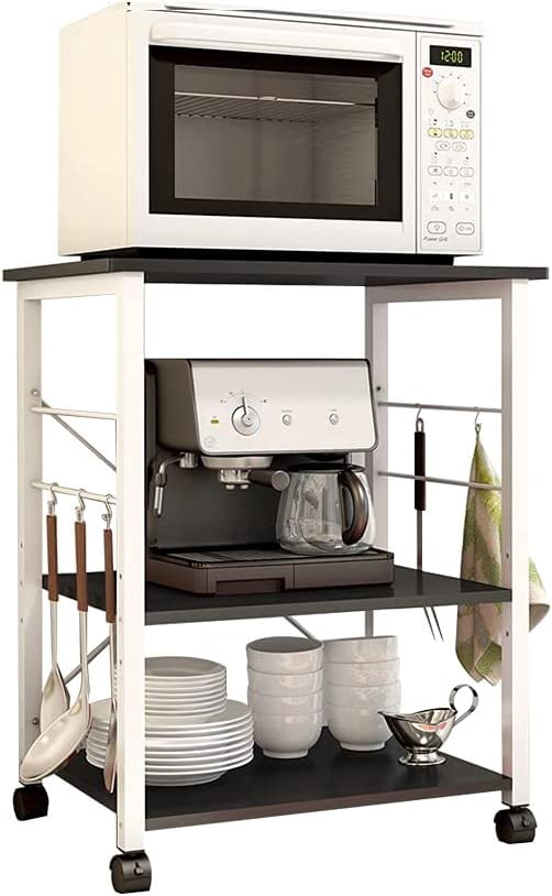 Standing Baker's Racks Appliance Table Small Rolling Kitchen Cart ...