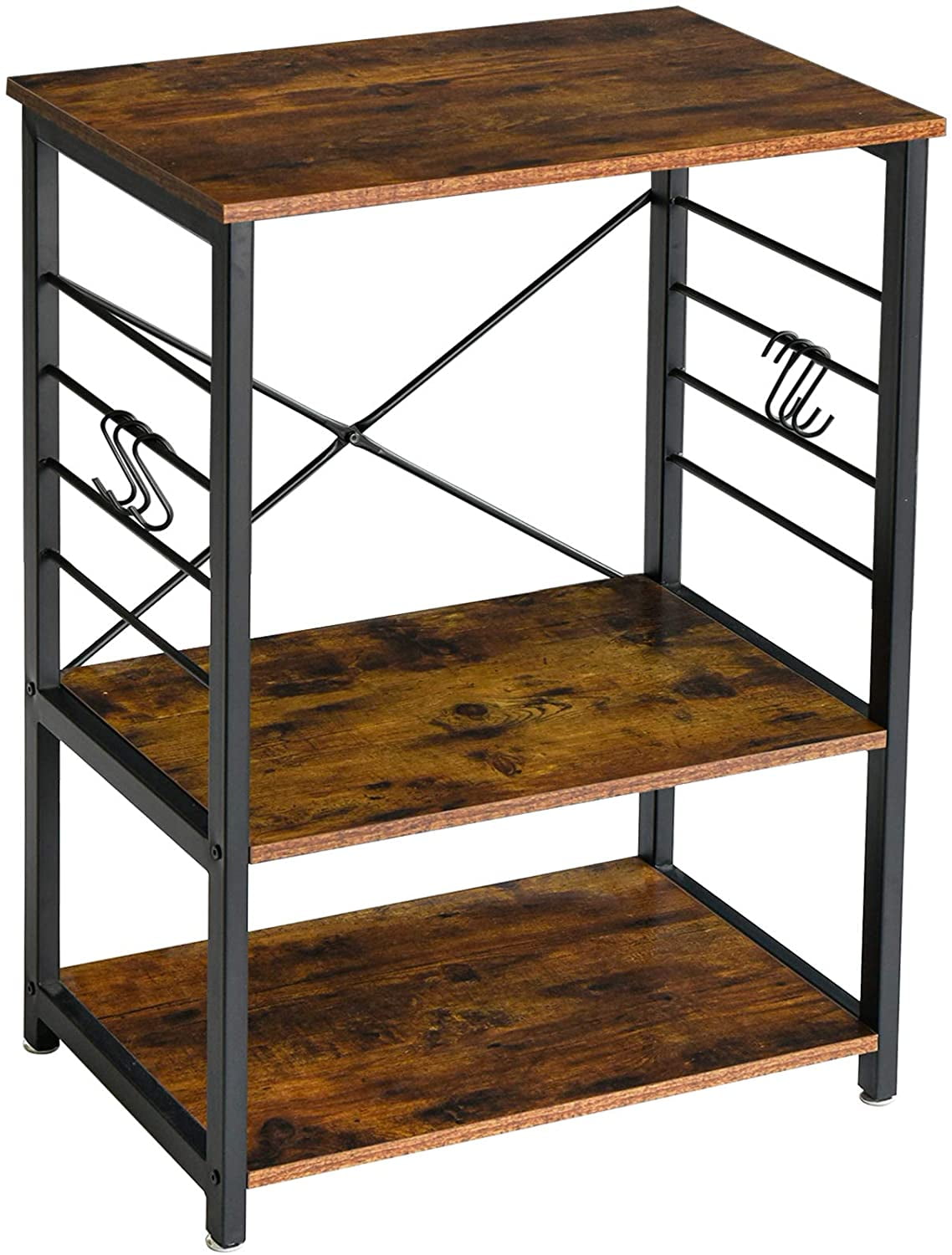 Standing Baker's Racks, 3-Tier Kitchen Microwave Oven Stand with Metal ...