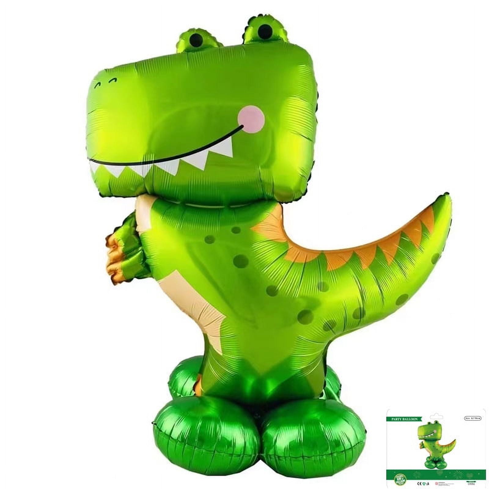 Standing Base Dinosaur Balloon Foil Mylar Prehistoric Celebration ...